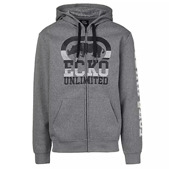 Ecko Unlimited | Sweaters | Ecko Unltd Hoodie Sweatshirt Gray Marled ...